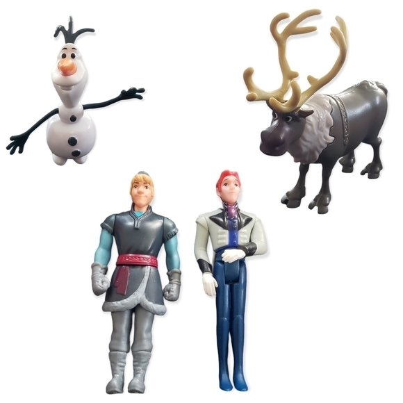 Disney | Toys | Disney Frozen Movie Plastic Action Figures 4 Count ...
